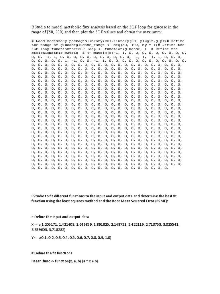 Rstudio Pdf Physical Sciences Biochemistry