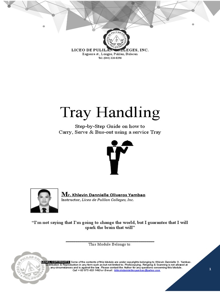 Tray Handling | PDF