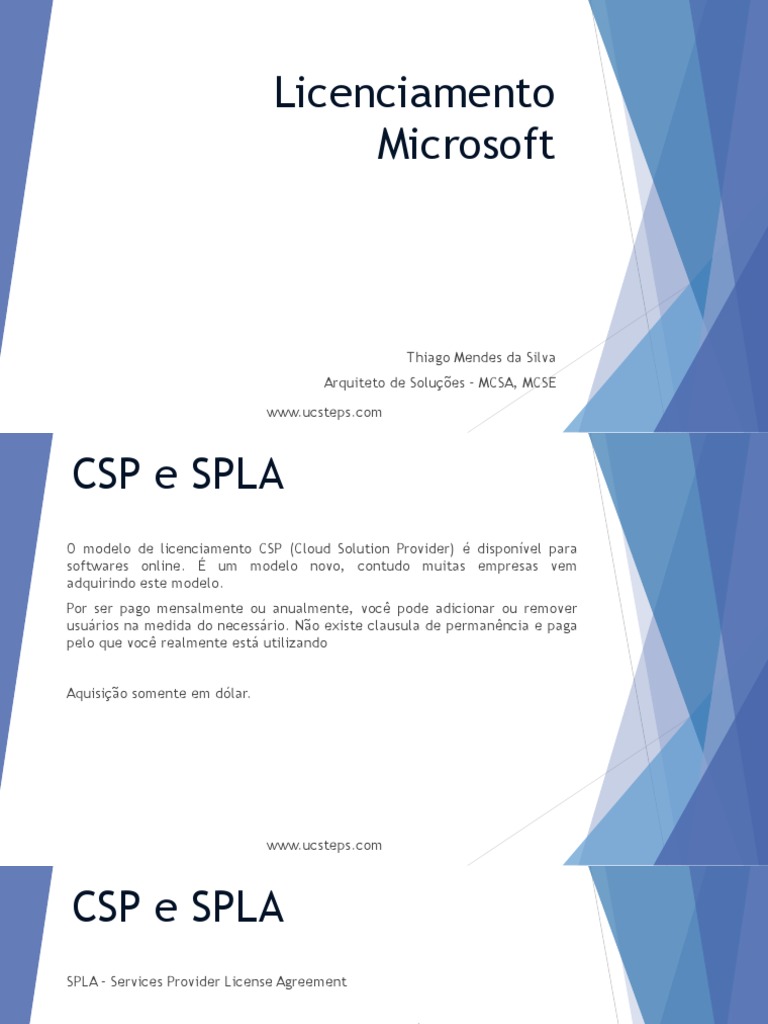 05.Modelos+de+Licenciamento+ +CSP+SPLA | PDF