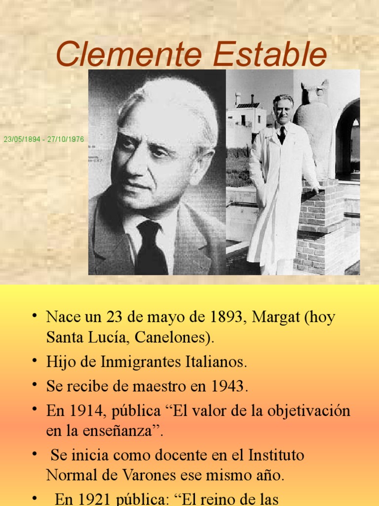 Clemente Estable | PDF | Cognición