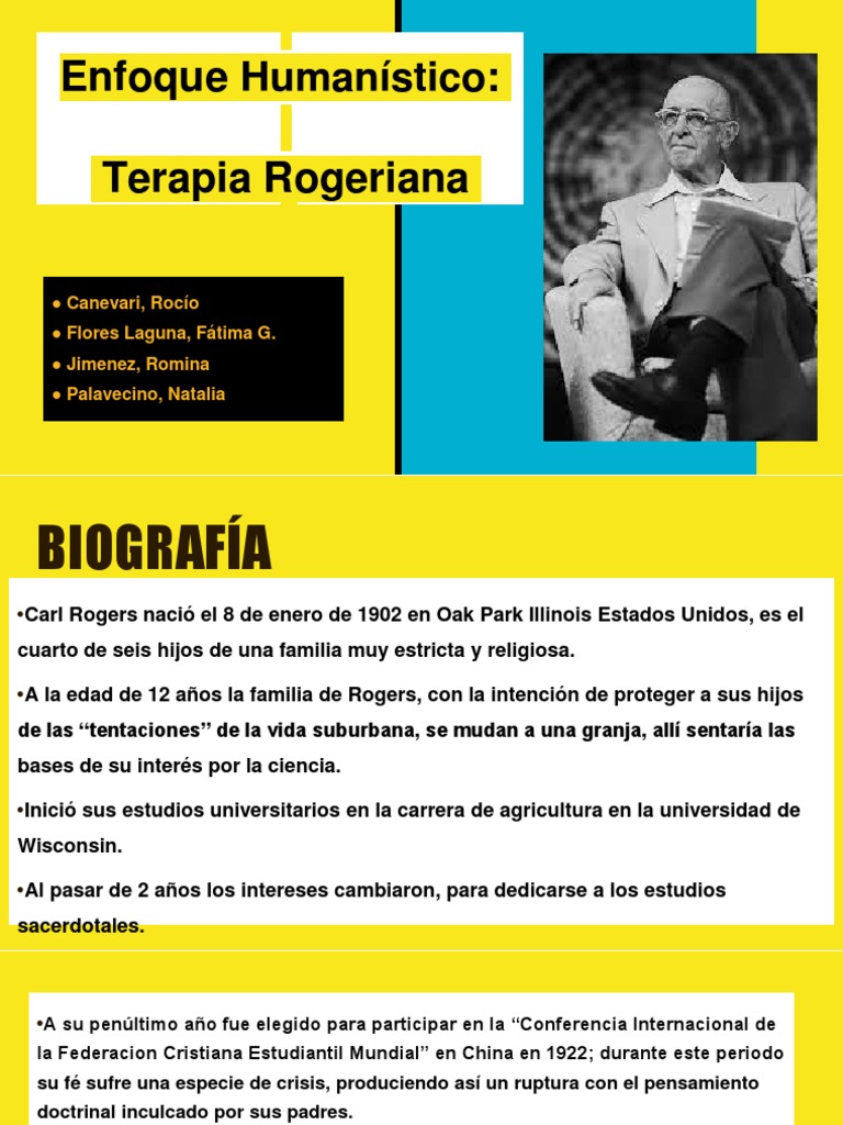 5.09 - Enfoque Humanístico-Terapia Rogeriana | PDF | Experiencia | Neurosis