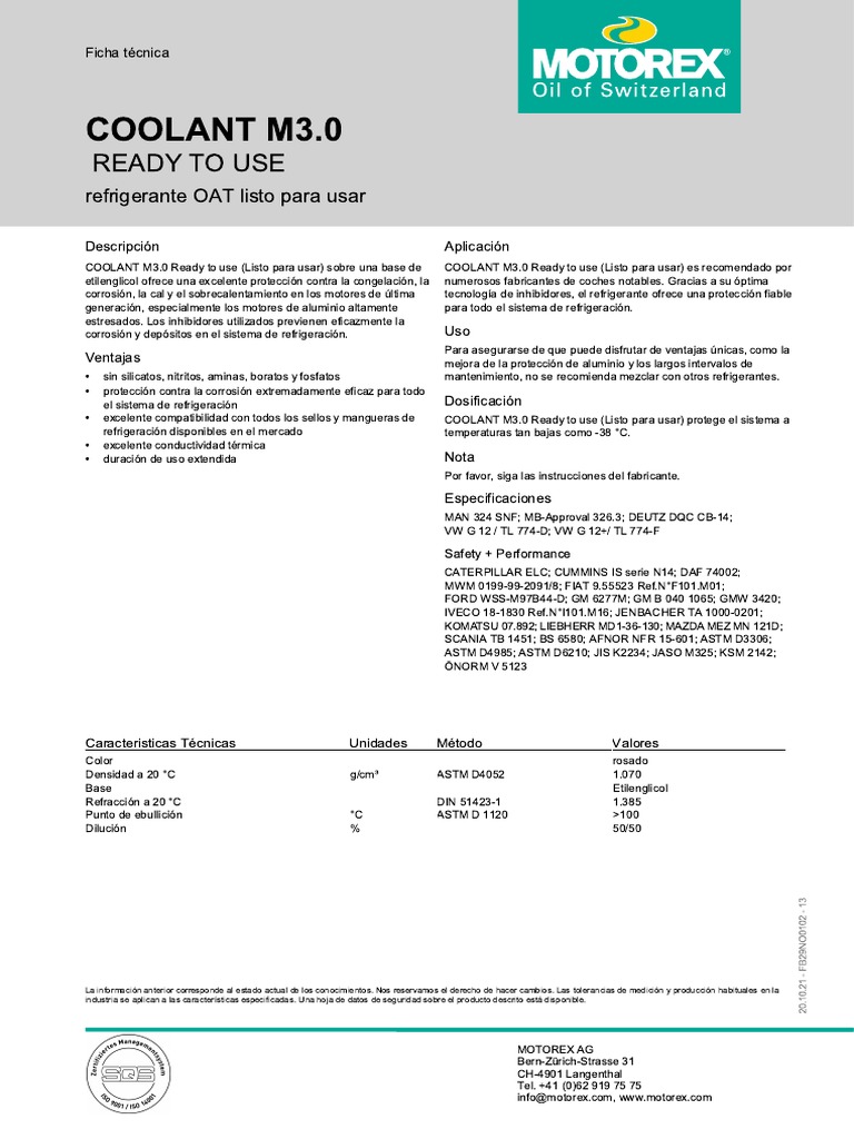 COOLANT M3.0 RTU_ES | PDF