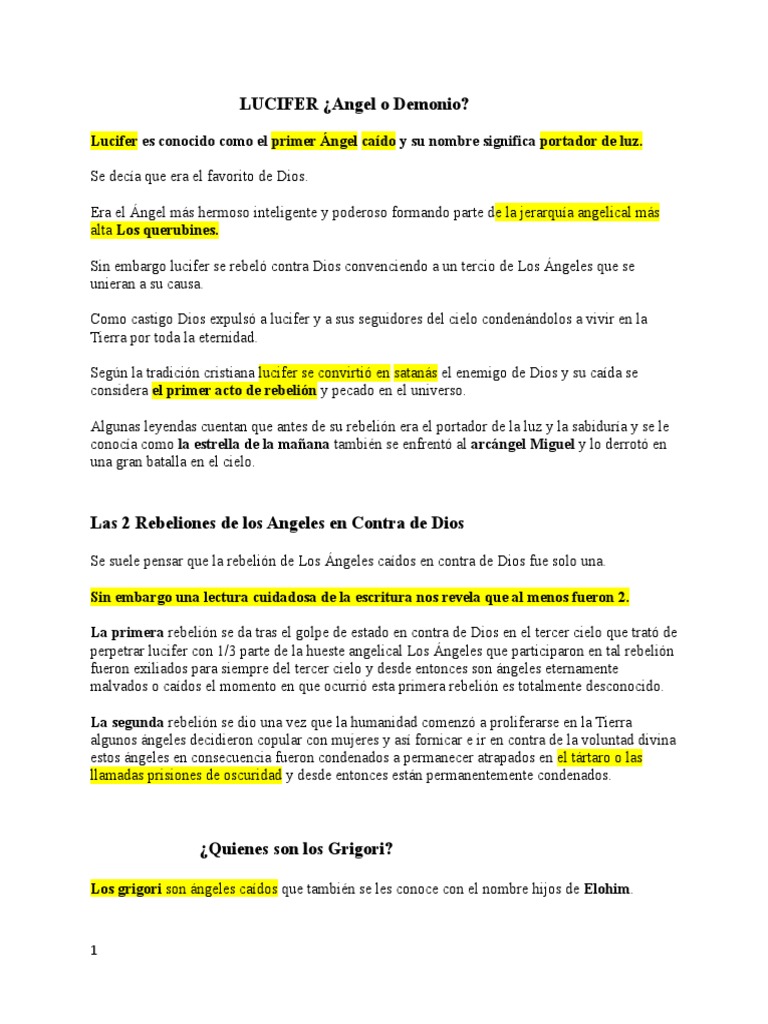 LUCIFER | PDF | Lucifer | Satán