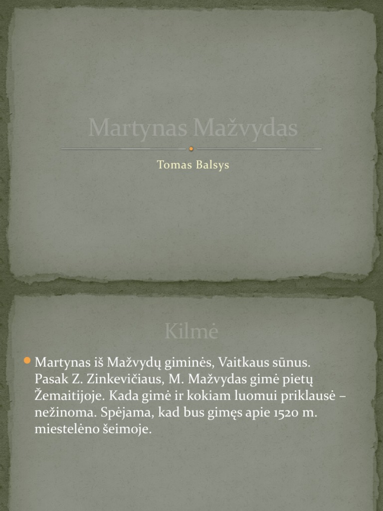 Martynas Mazvydas | PDF