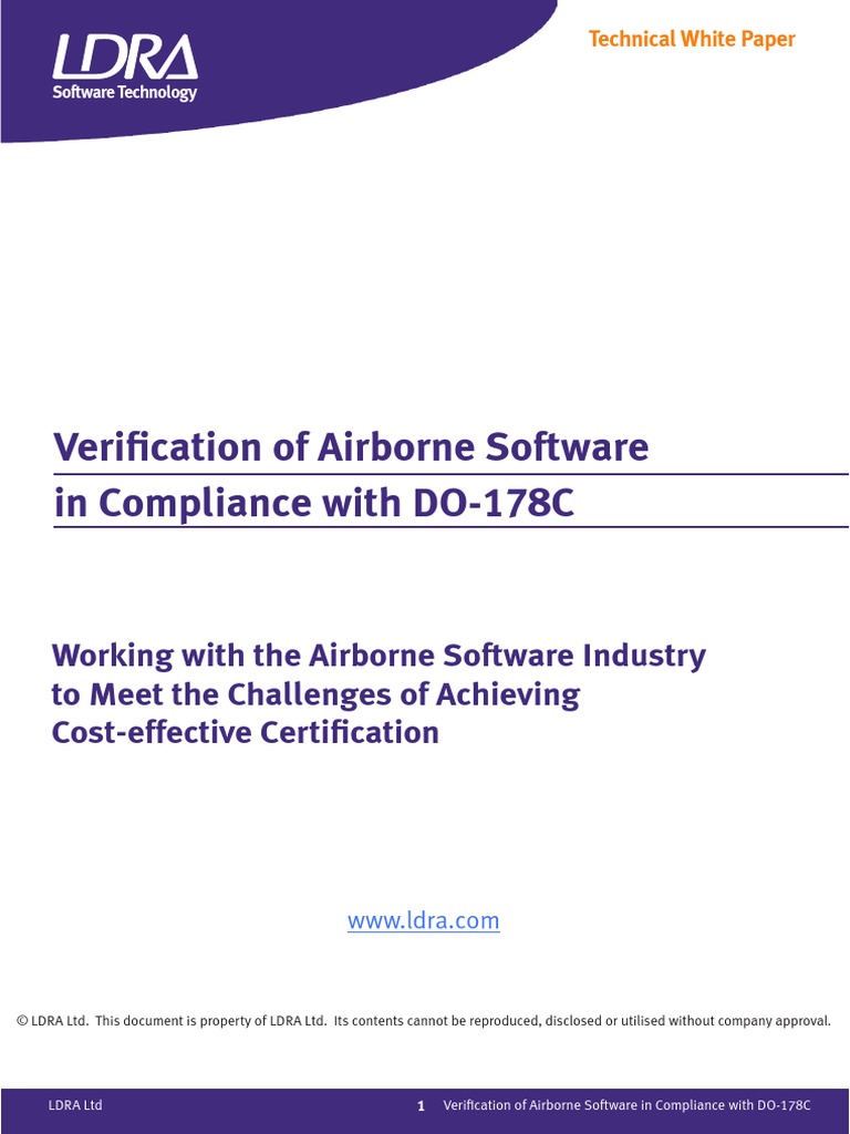 LDRA Tool Suite and DO-178C White Paper v2.0 | PDF