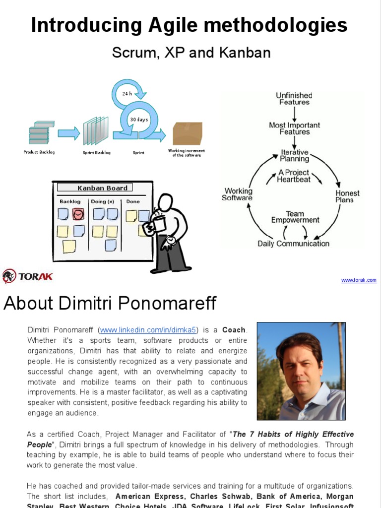 Week 02 3 Introducing Agile Scrum Xp And Kanban Pdf Scrum Software Development