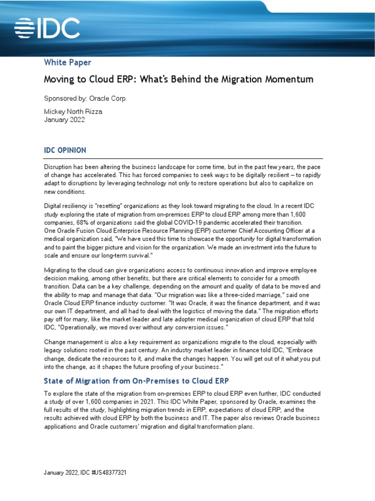 Idc Migration | PDF