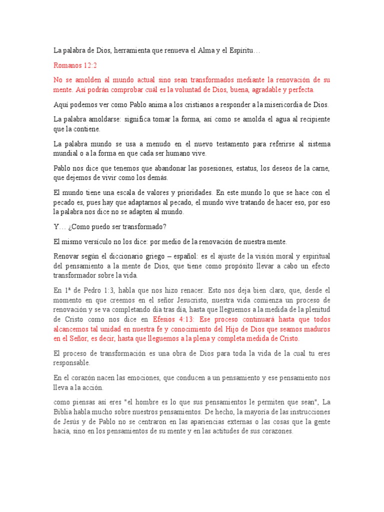 romanos12_2 | PDF | Pecado | Dios