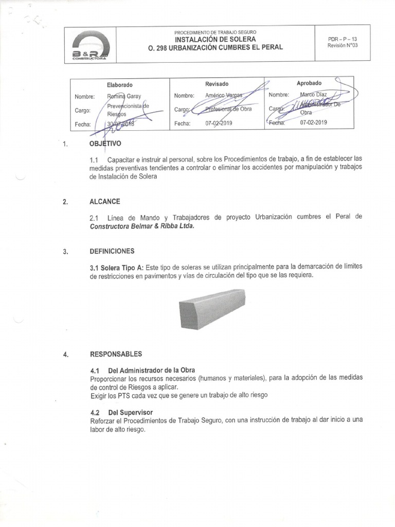 PTS Instalación de Soleras | PDF