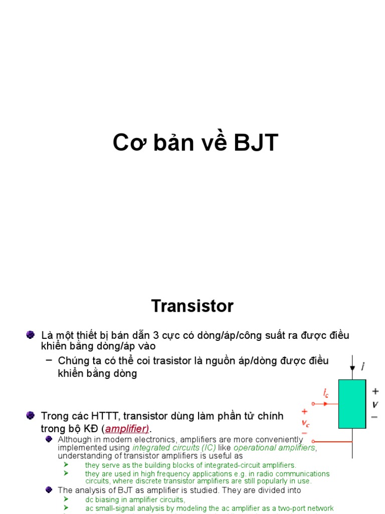 Chương 3- Tuần 3- Transistor | PDF