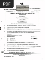 Geography Paper 2 May 2024 Solutions | PDF