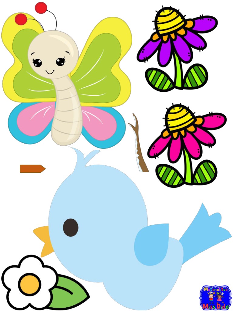 Cuento La mariposita Rosita imagenes y guion | PDF