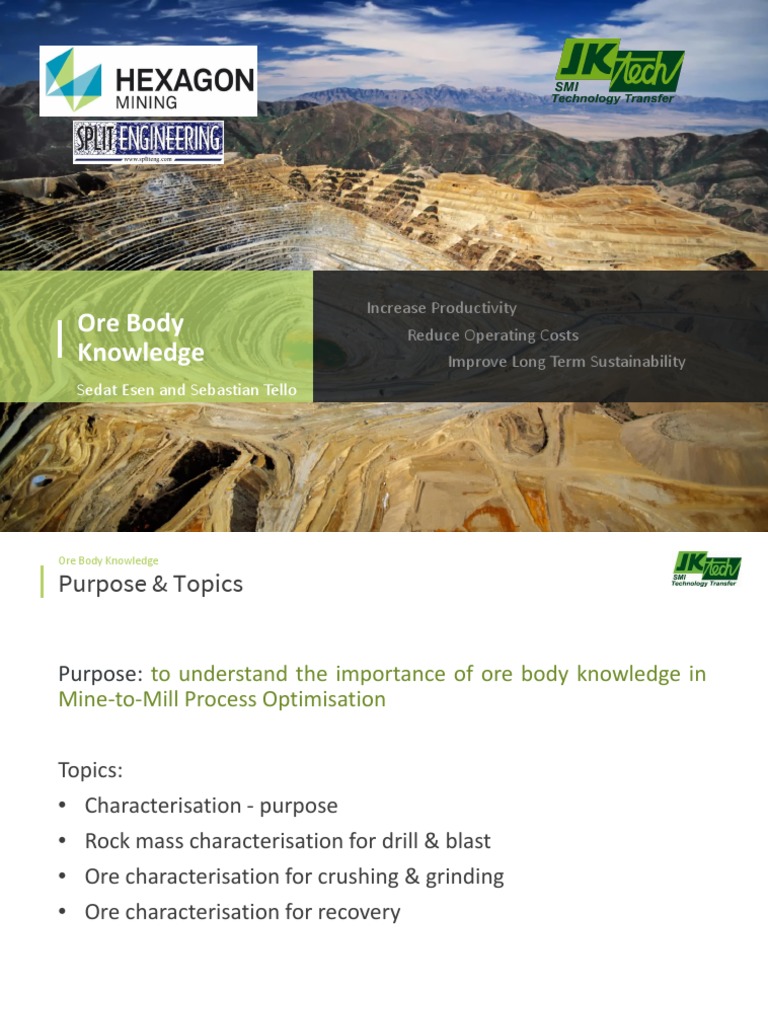 3 Ore Body Knowledge (26082019) | PDF | Strength Of Materials | Mill ...