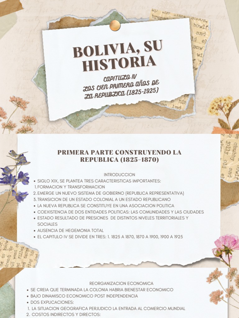 Bolivia, Su Historia Capitulo Iv | PDF | Bolivia