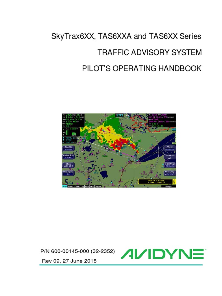 Skytrax6Xx, Tas6Xxa and Tas6Xx Series Traffic Advisory System Pilot'S ...