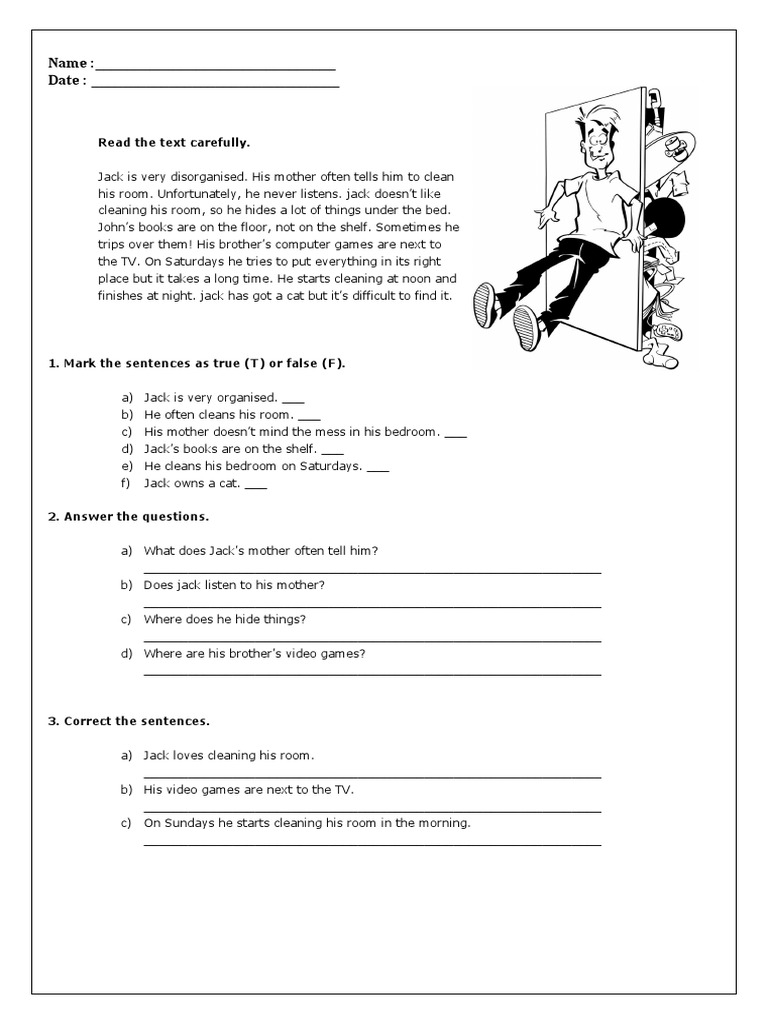 Reading Present Simple - Corrected | PDF