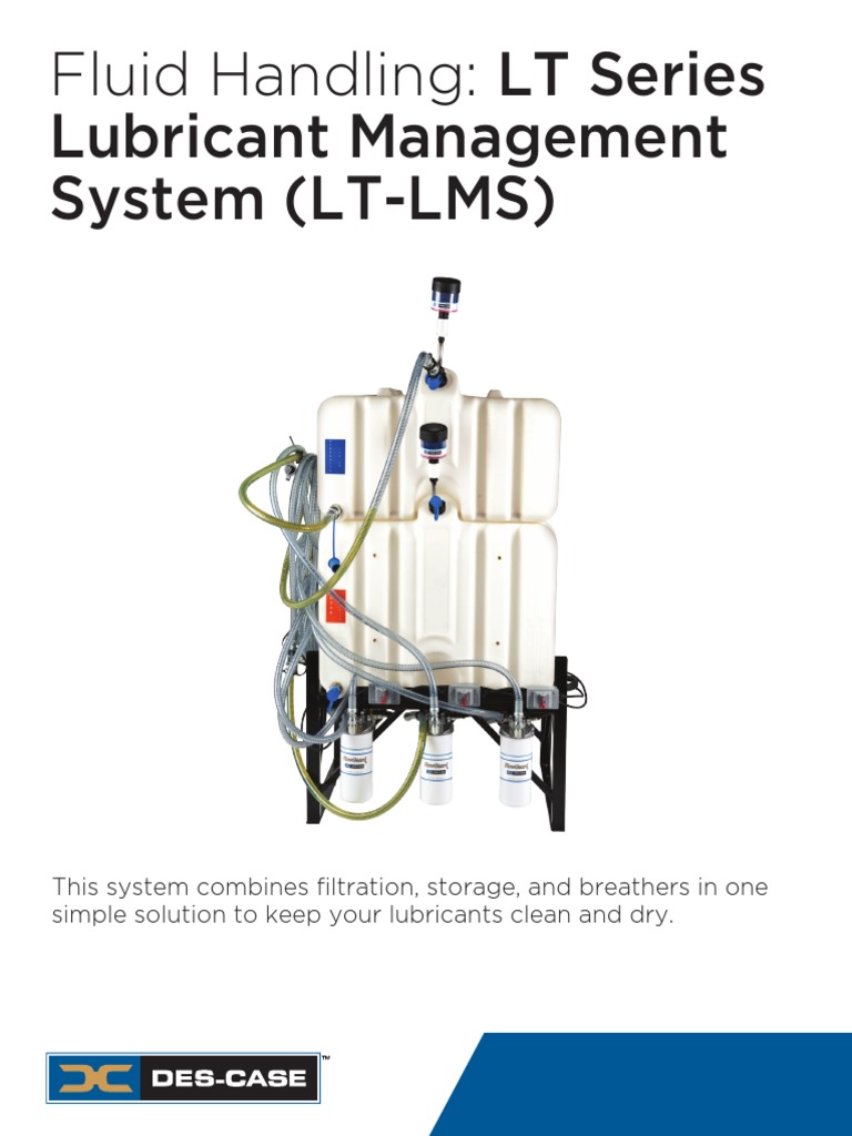 Des-Case Sales Sheet LMS LT Series | PDF | Lubricant | Pump