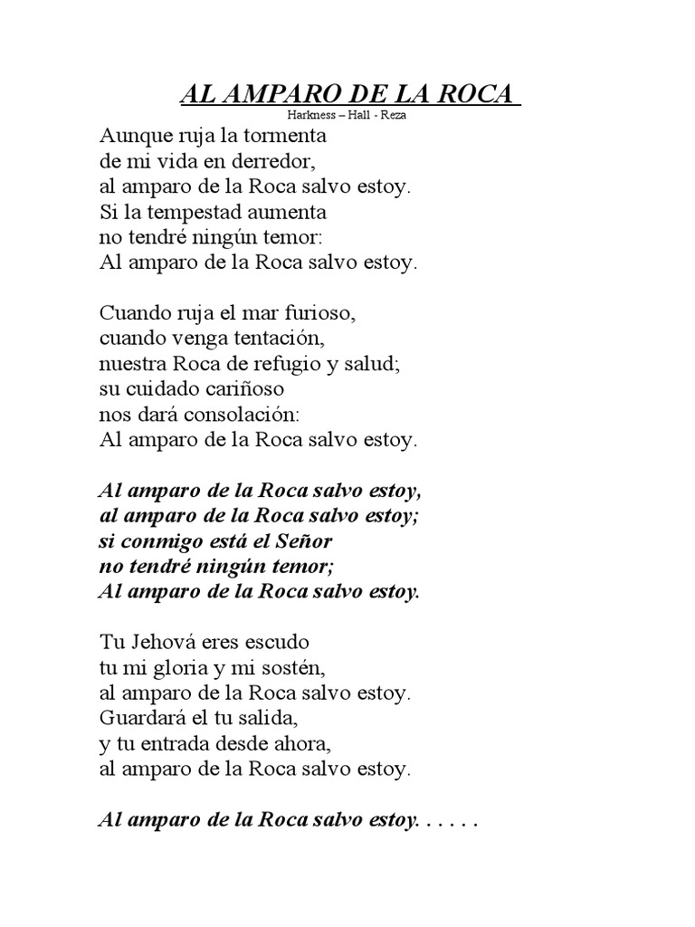 Al Amparo de La Roca | PDF