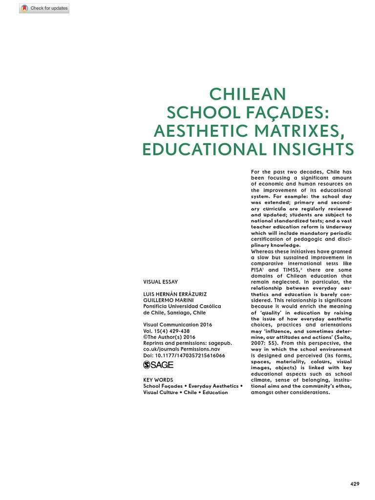 2016 PE Chilean School Facades | PDF | Chile