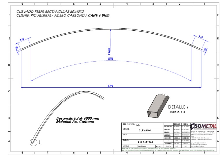 Curvado Perfil Rectangular 60x40x2 | PDF