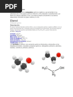 Etanol Estructura de Lewis | PDF | Enlace covalente | Electrón