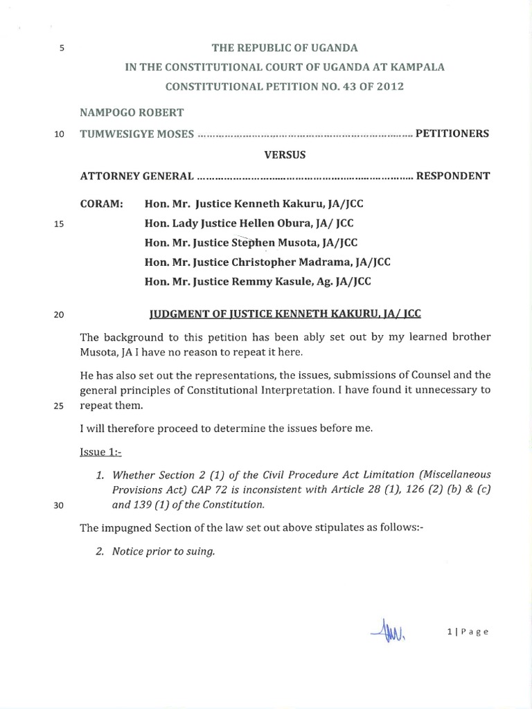 Constitutional Petition | PDF