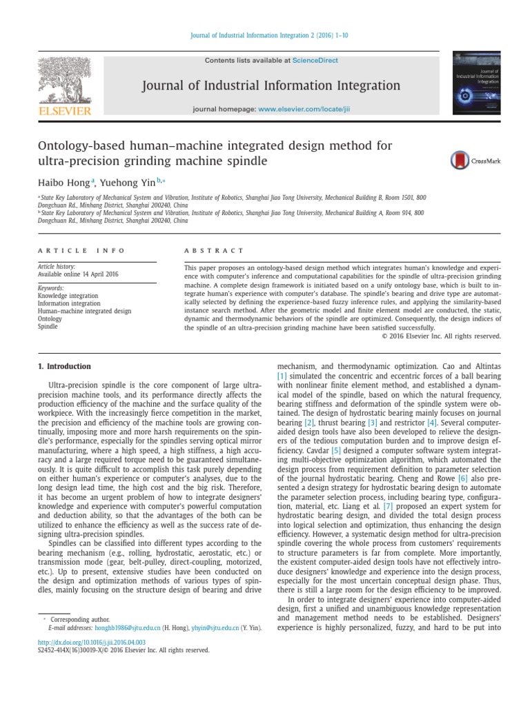 Ultra-Precision Grinding Spindle Design | PDF | Beam (Structure ...