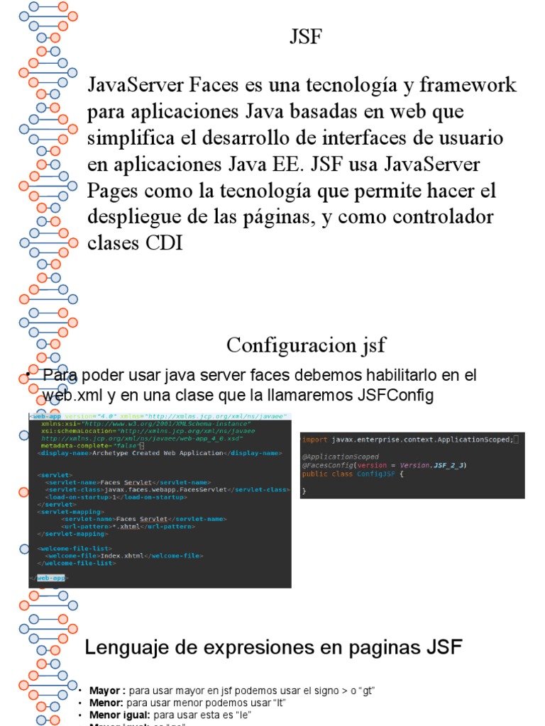 Java Server Faces | PDF | HTML | Java (lenguaje de programación) Java Server Faces | PDF | HTML | Java (lenguaje de programación)