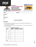 S5 Biology Exam Full Scenarios | PDF | Tissue (Biology) | Heart