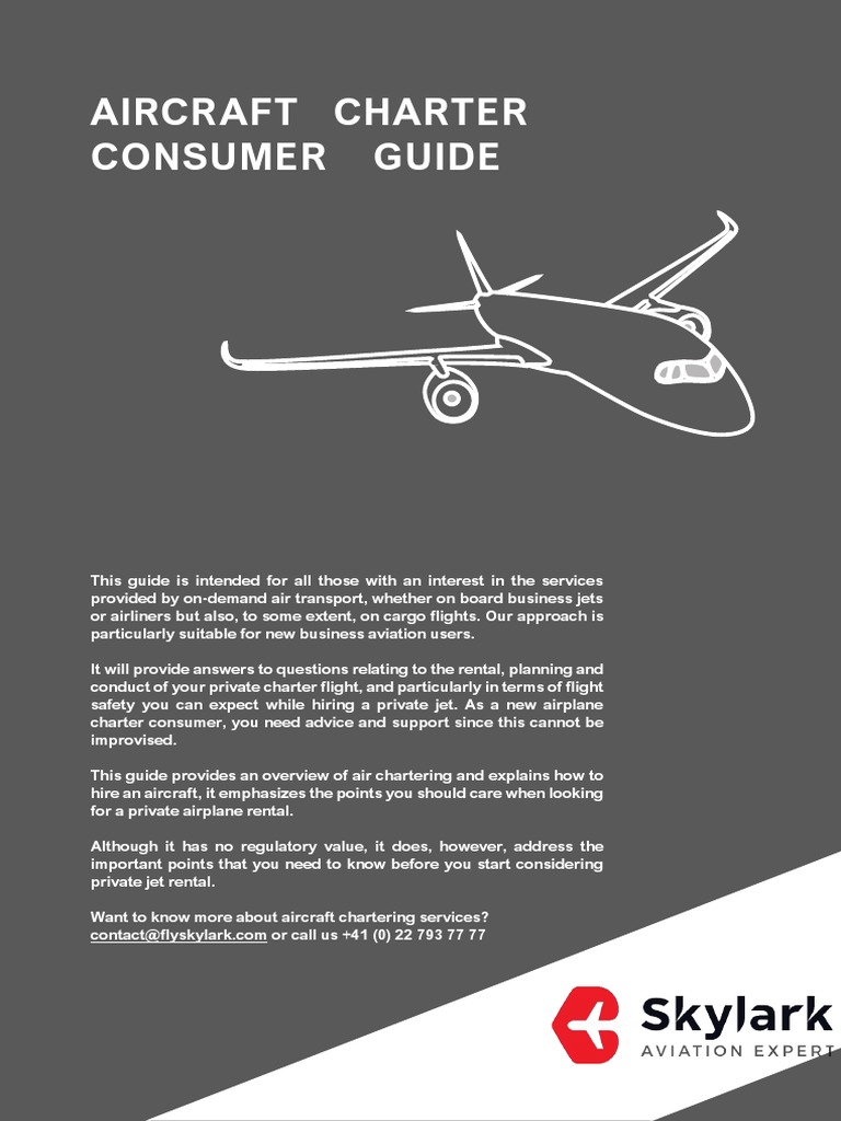 Aircraft Charter Consumer Guide | PDF