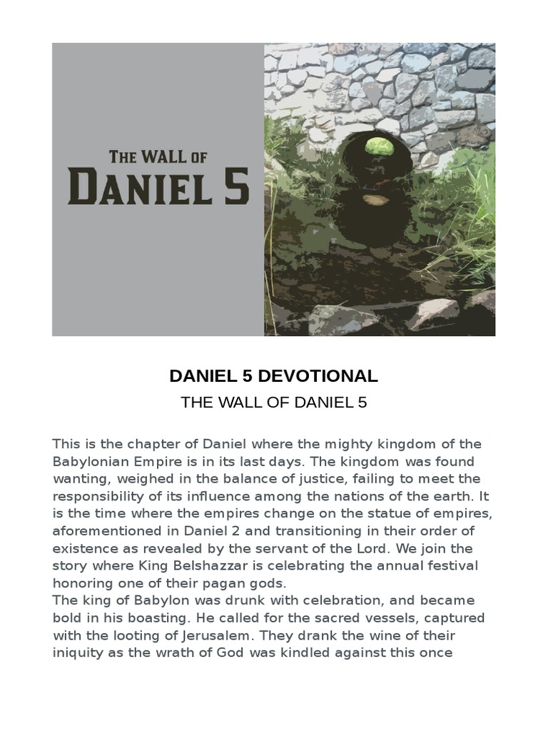 Daniel 5 Devotional | PDF