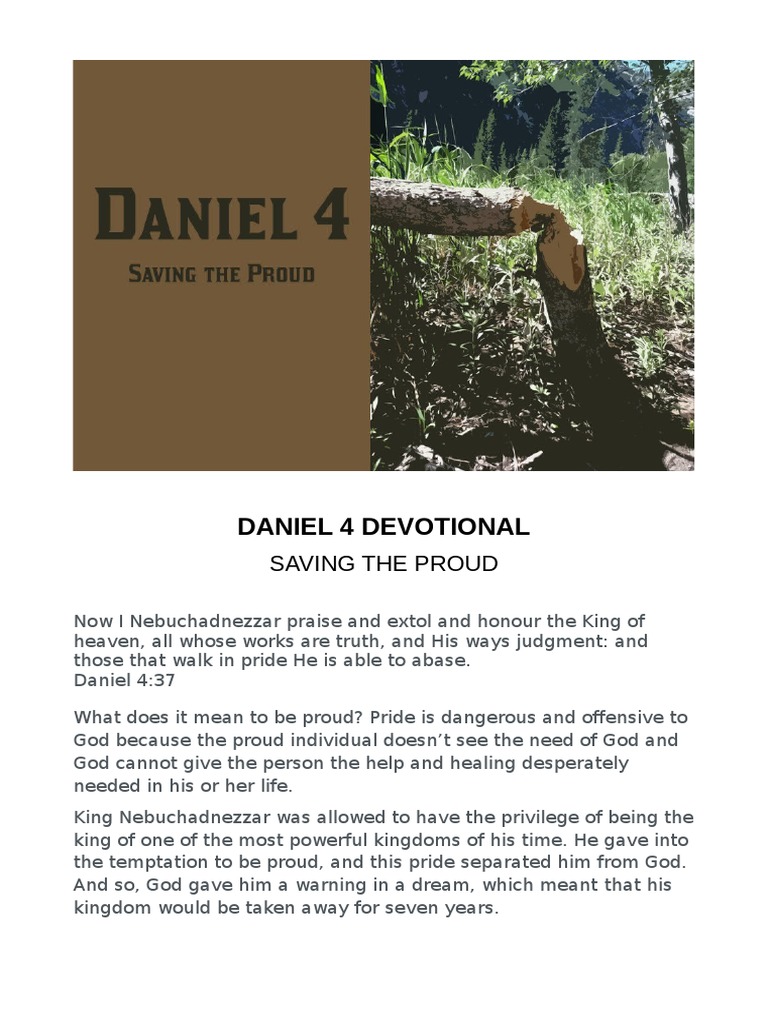 Daniel 4 Devotional | Download Free PDF | Book Of Daniel | Religious ...