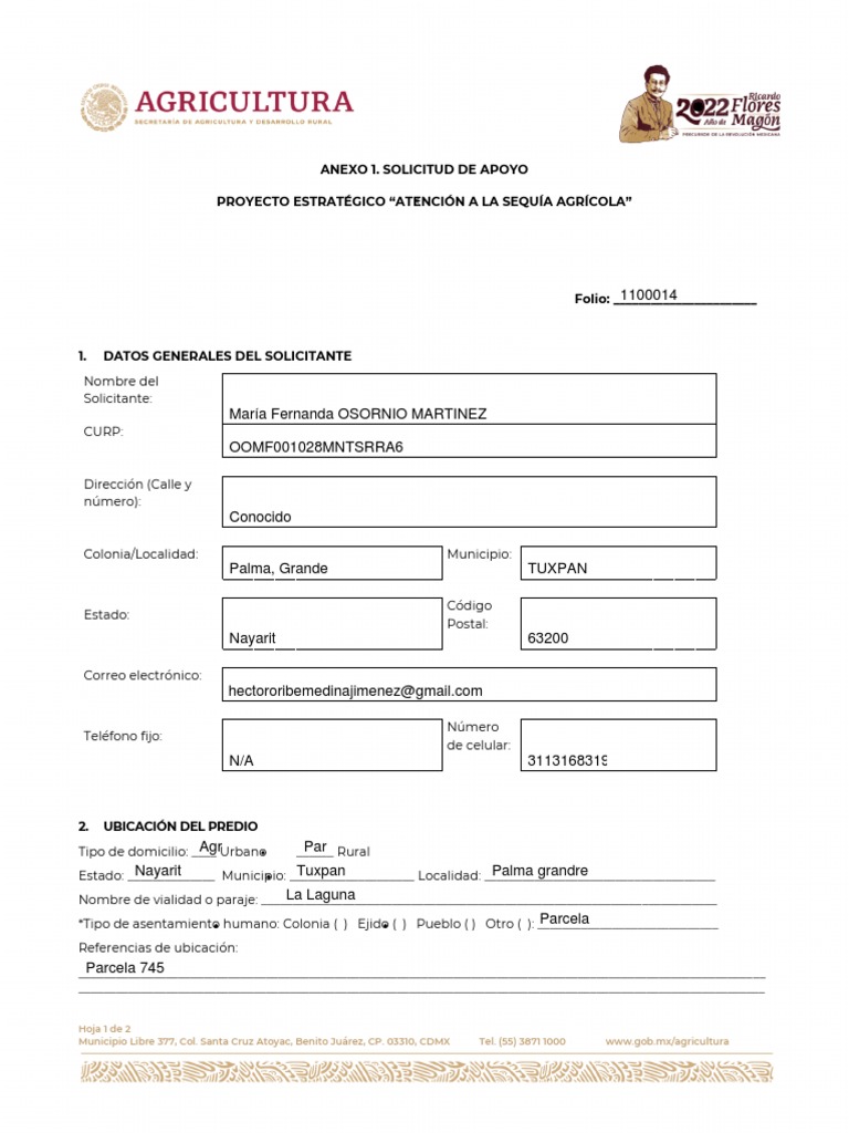 Anexo 1 Proyecto Estrat Gico Atenci N A La Sequ A Agr Cola | PDF