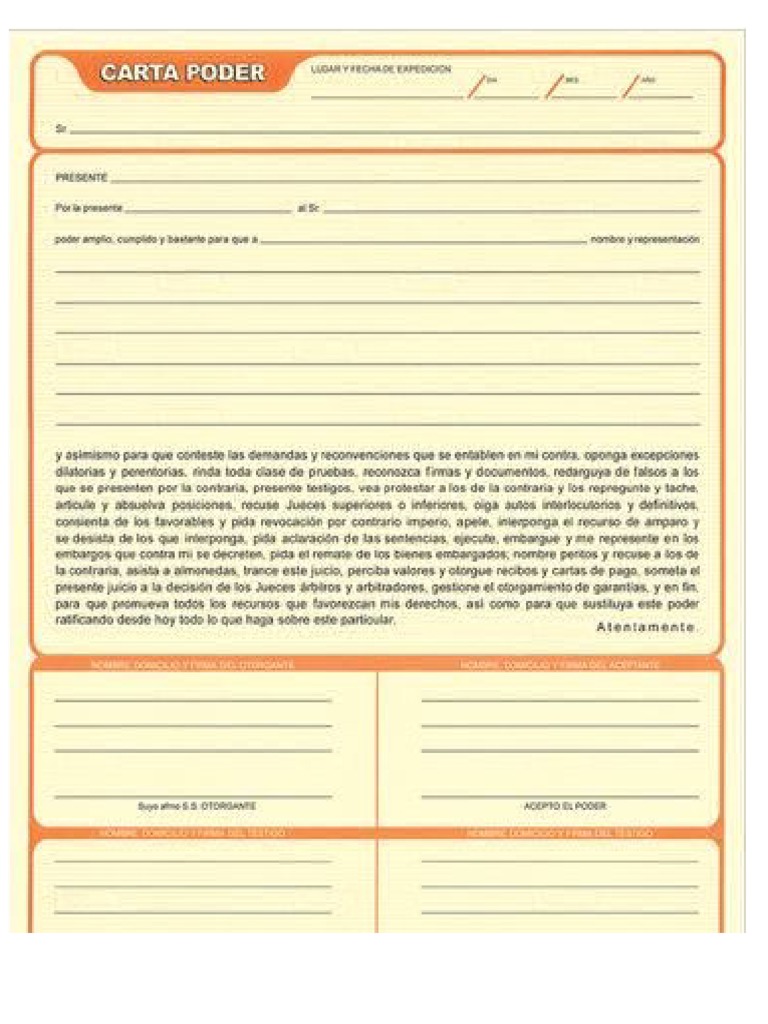 Carta Poder | PDF