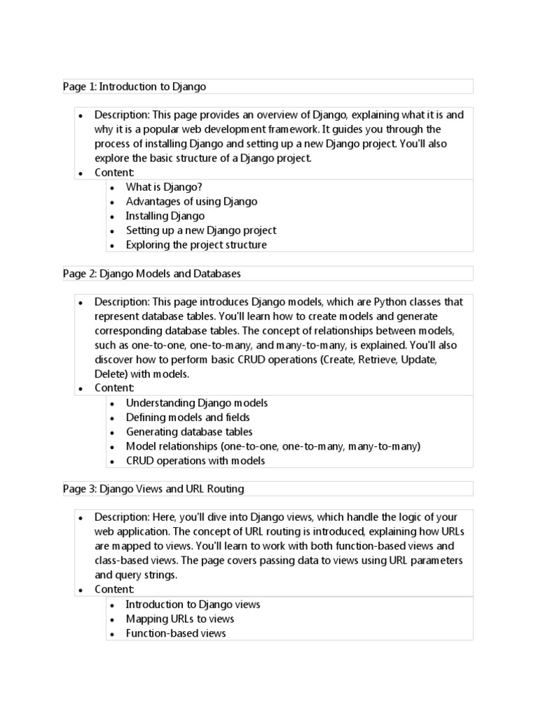 Django Roadmap | PDF