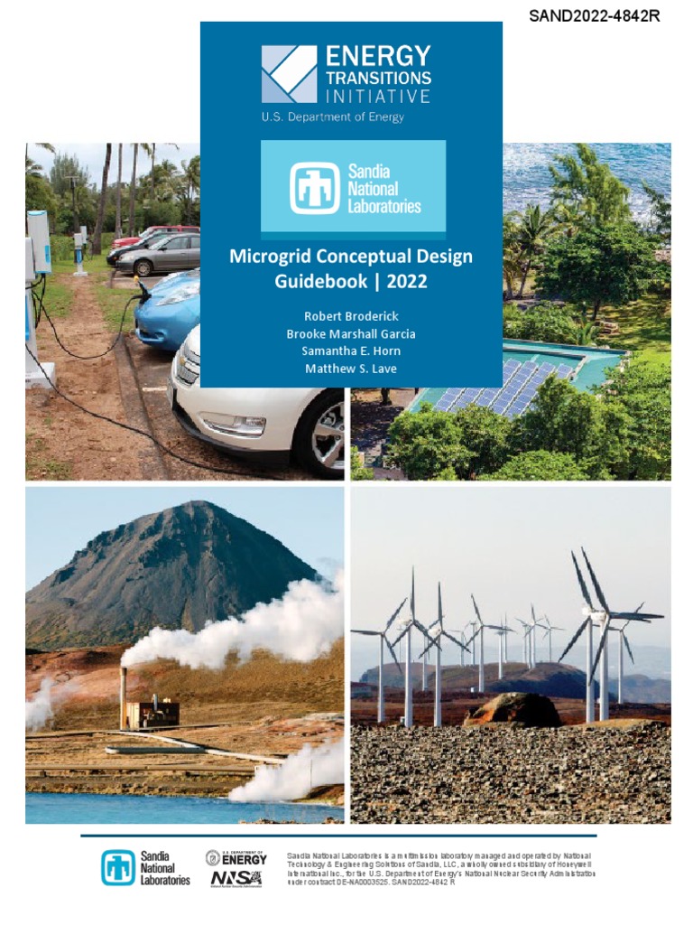 Snl Guide To Microgrid Conceptual Design Pdf Electric Power