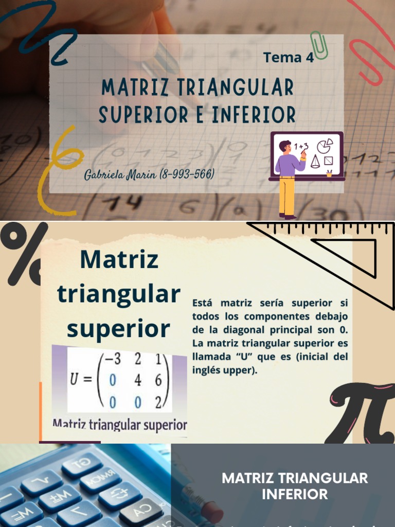 Matriz Triangular Superior e Inferior | PDF