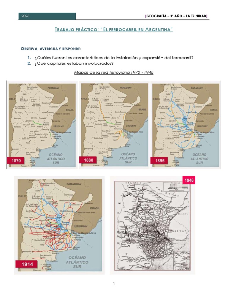 TP Ferrocarril en Argentina | PDF