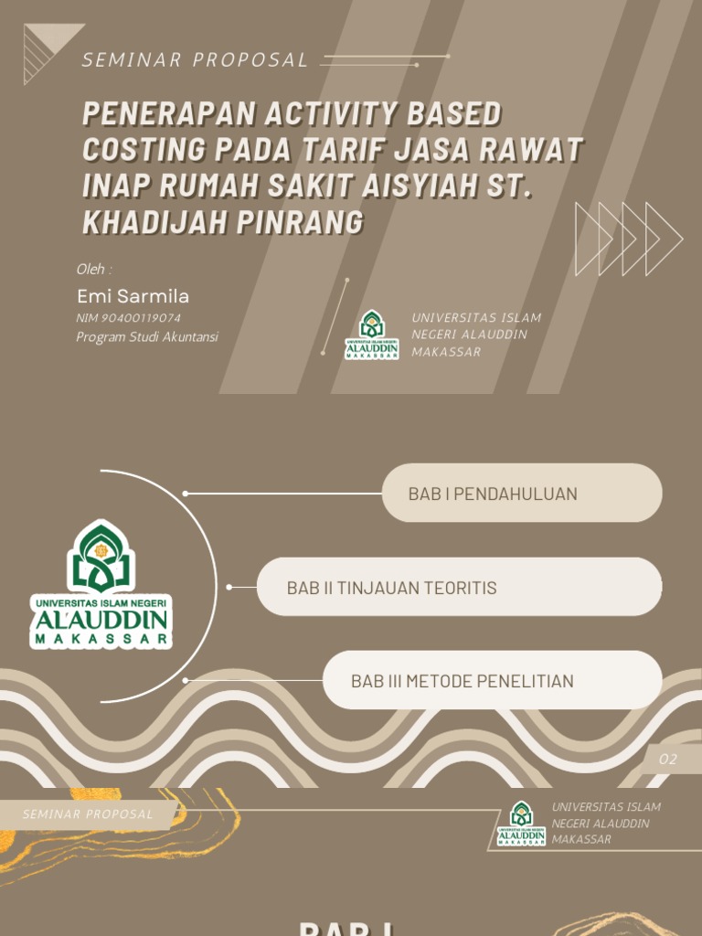 Penerapan Activity Based Costing Pada Tarif Jasa Rawat Inap Rumah Sakit ...