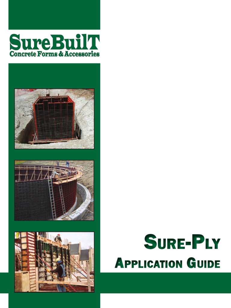 Sure-Ply Concrete Forming Guide | PDF | Scaffolding | Screw