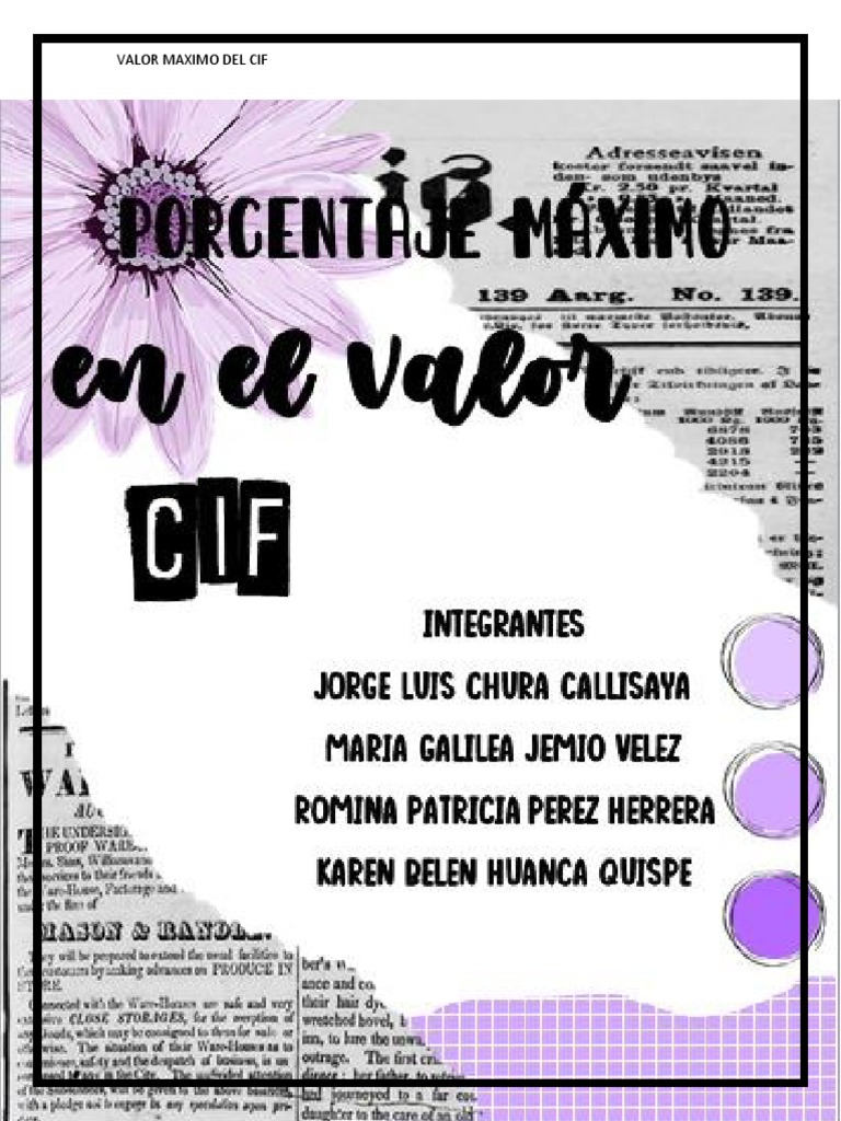 Valor Maximo Cif 4a | PDF | Economias | Transporte de mercancías