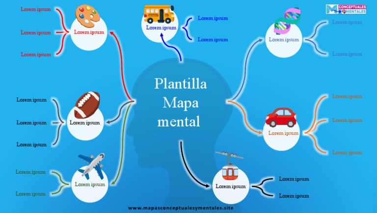 Plantilla Mapa Mental PowerPoint 16 | PDF