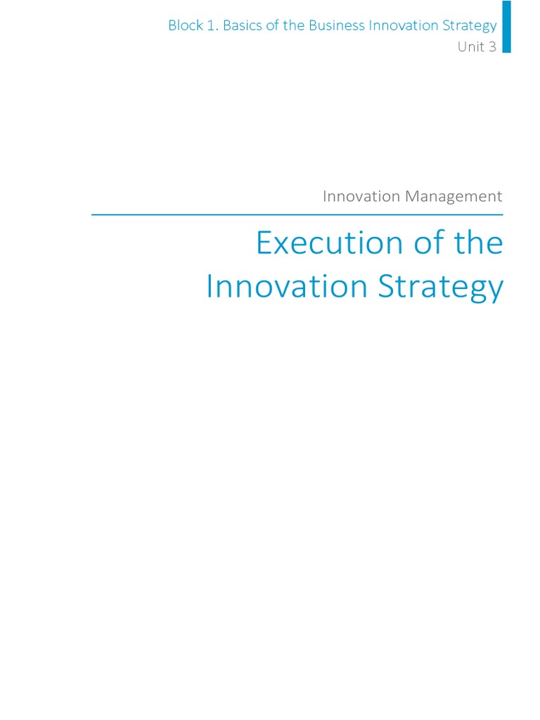 Innovation Management Unit 3 | PDF | Innovation | Startup Company