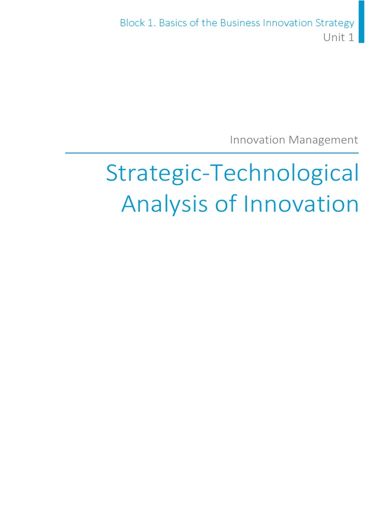 Innovation Strategy and Disruption Analysis | PDF | Disruptive ...
