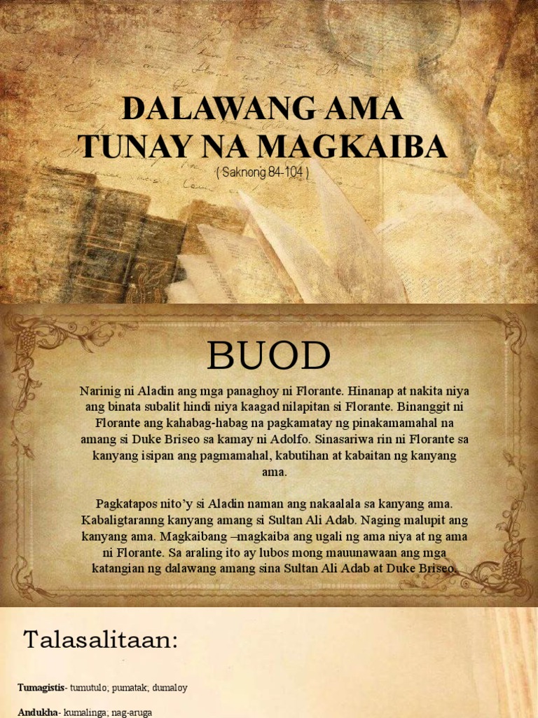 FILIPINO Dalawang Ama Tunay Na Magkaiba | PDF