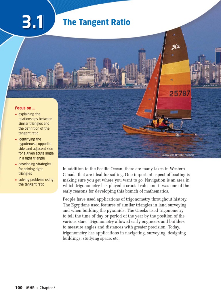 3 - Right Angle Trigonometry | PDF | Triangle | Trigonometry