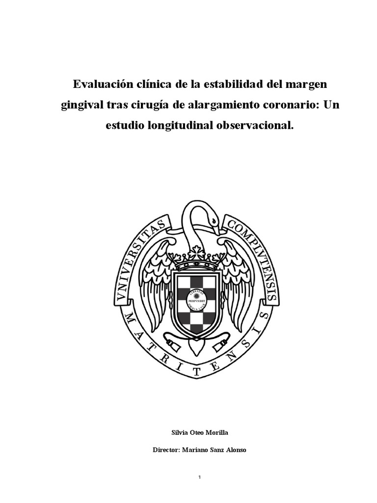 Estudio .Longitudinal - Cirugia | PDF | Ortodoncia | Ramas de Odontología