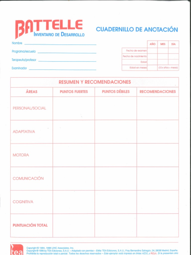 00005031-Battelle Inventario de Desarrollo - 202201241948 | PDF