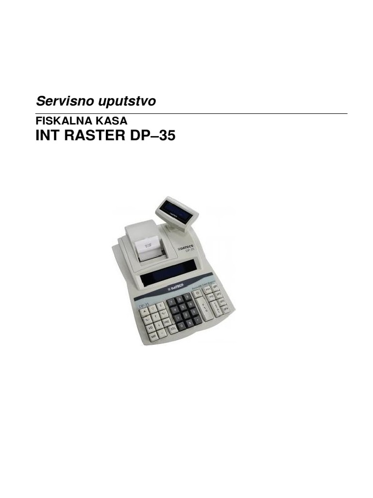Servisno Uputstvo DP-35 | PDF