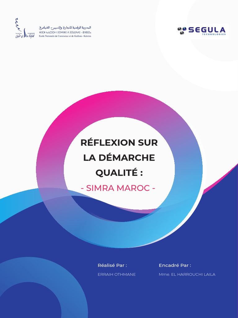 Reflexion Sur La Demarche Qualité - SIMRA Maroc | PDF | Maroc | Logistique